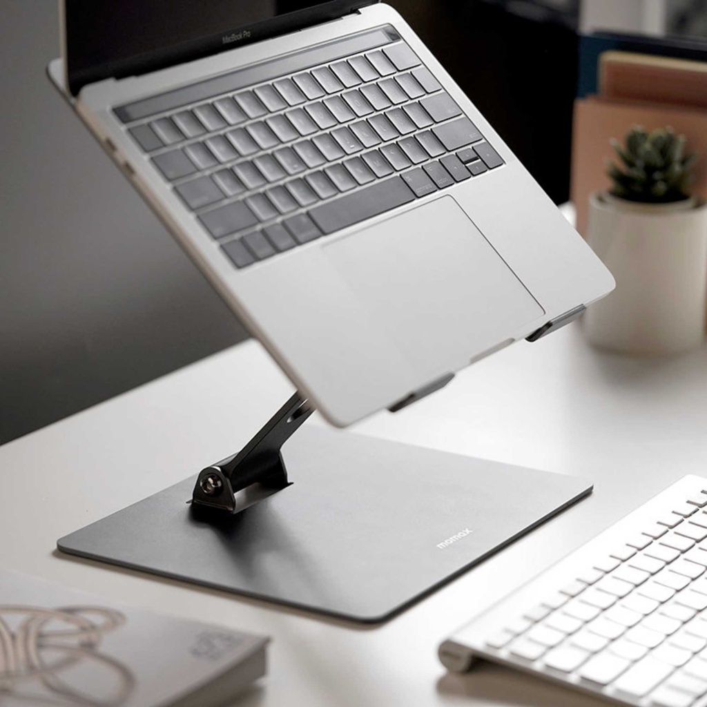 Momax Fold Adjustable tablet & Laptop Stand (Space Grey) | CAVARATY